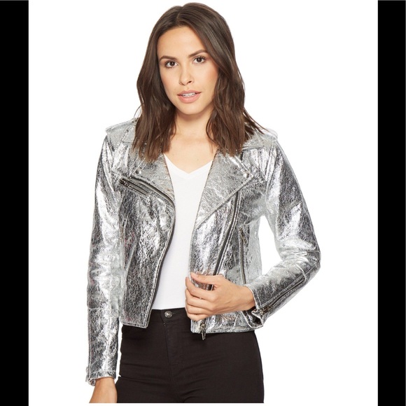 Blank NYC | Jackets & Coats | Blanknyc Crystallized Metallic Moto ...